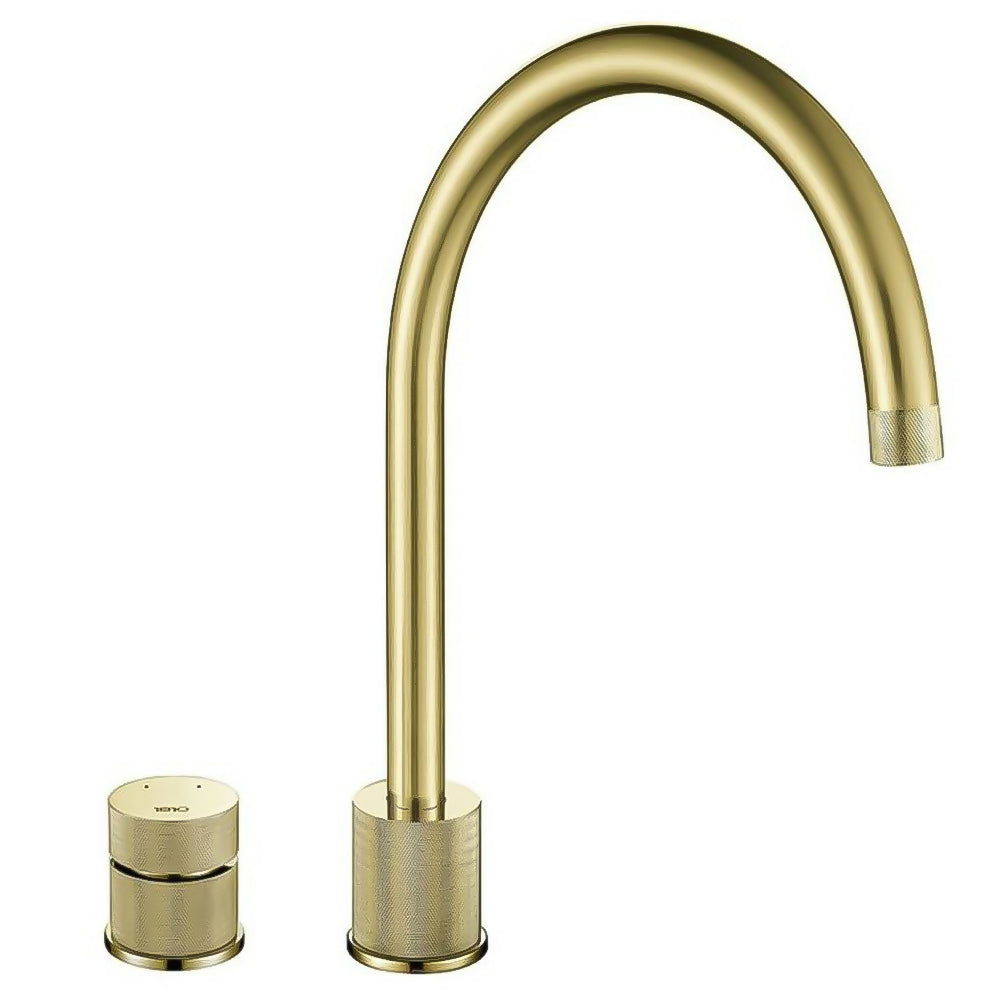 Finire Knurled Two Hole Tap available in UK| Kitchen sinks | www.work ...
