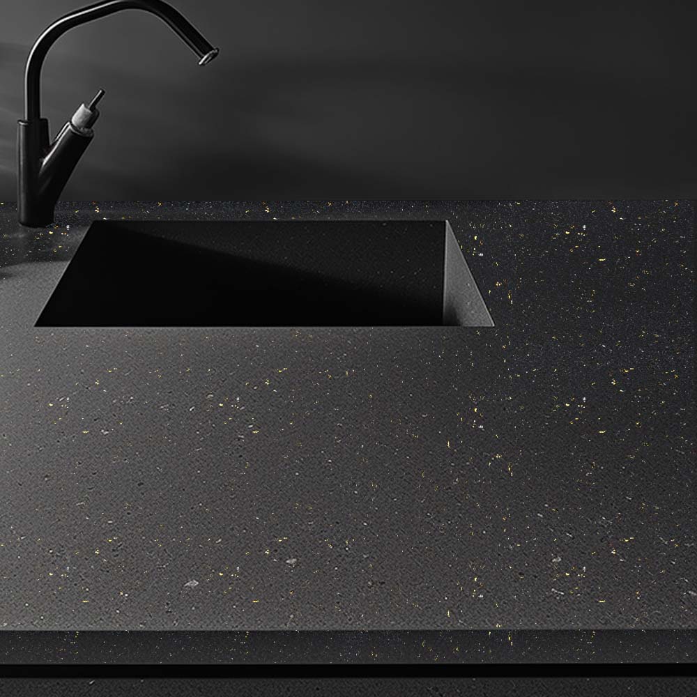 Gold 105 Crystal Polished Quartz Cut-to-Size Slabs | UK | www.work-tops.com