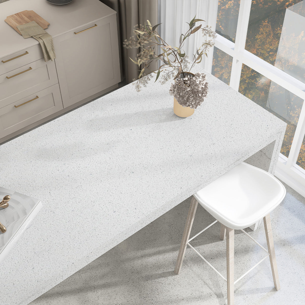 Ice Crystal Polished Quartz - White Quartz | UK | www.work-tops.com