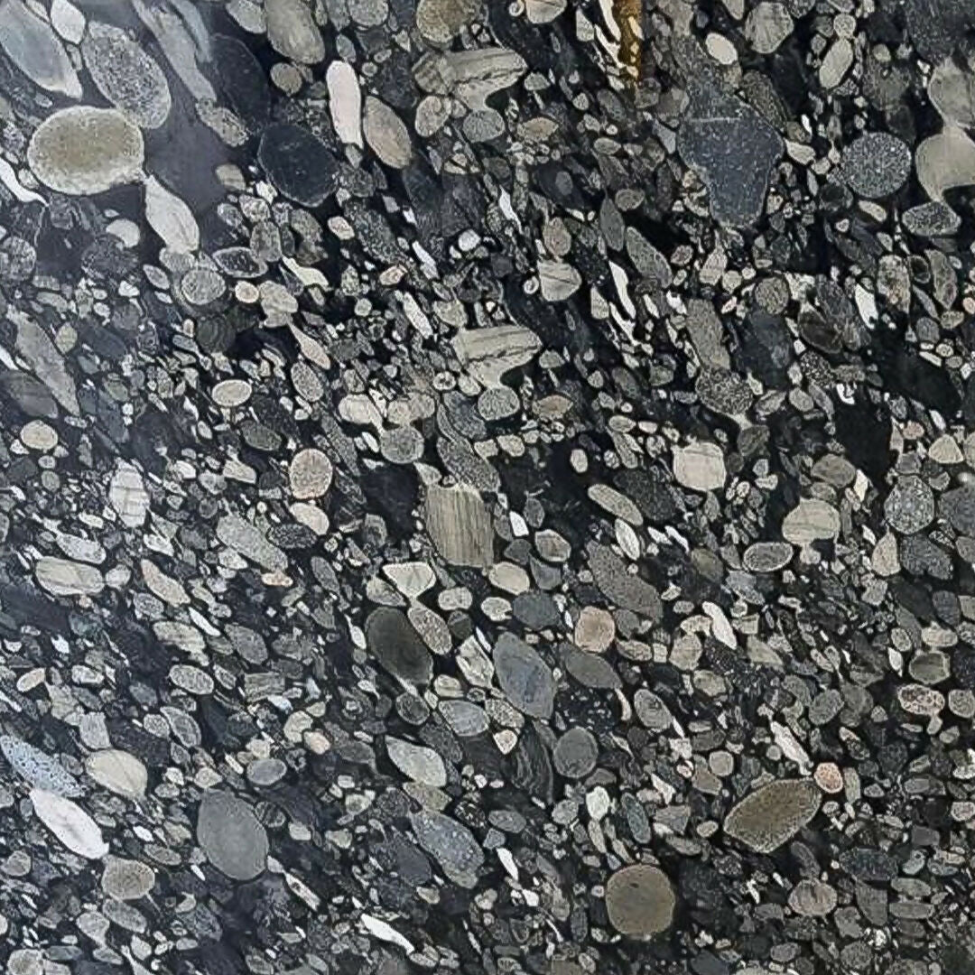 Black Marinace Granite - Polished Black & Grey Slab | UK | www.work ...
