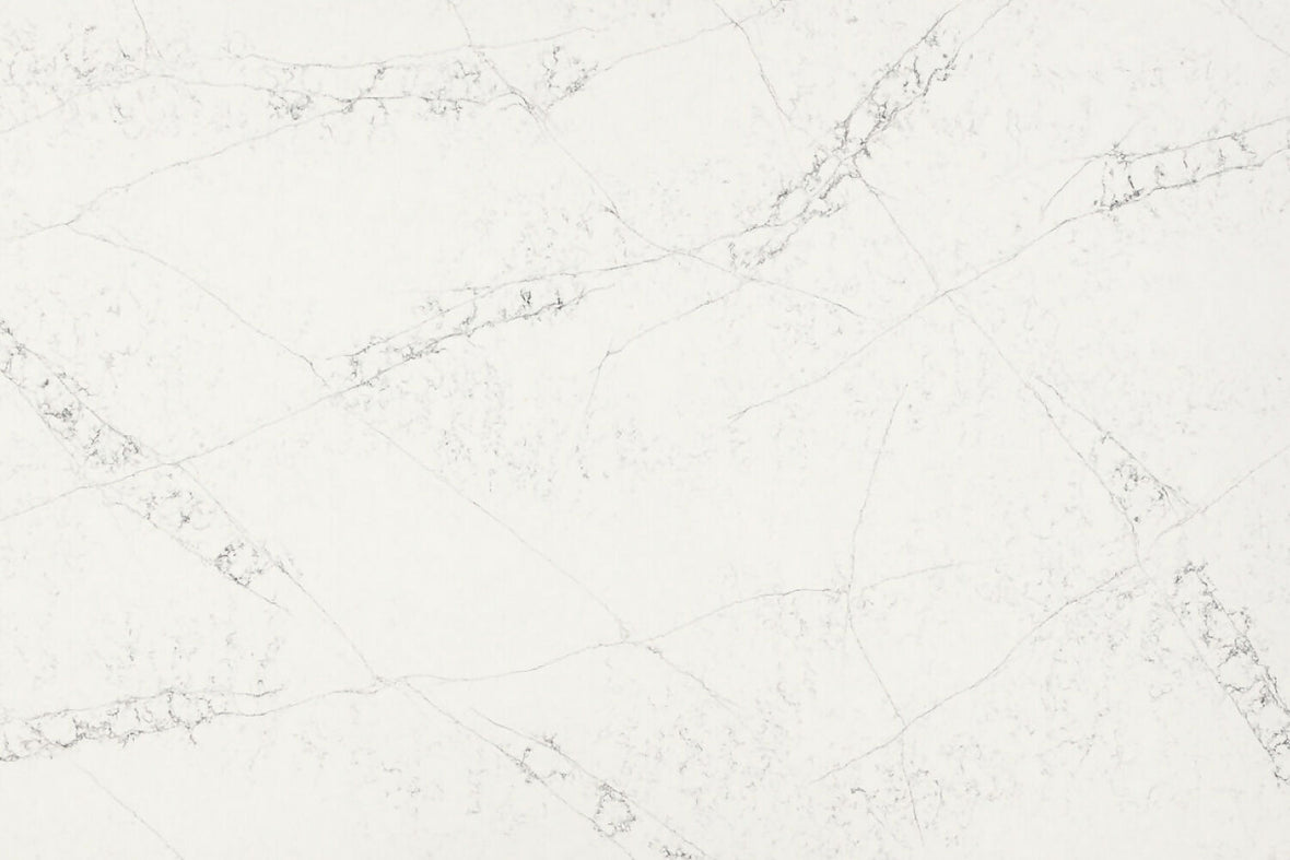 White Quartz Worktops – Pattern_Light Veins