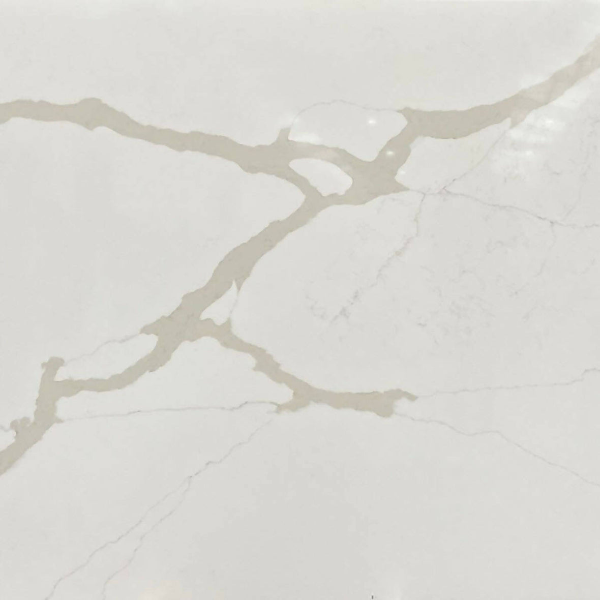 Calacatta Platinum Left Quartz For Sale In UK | White Quartz | www.work ...