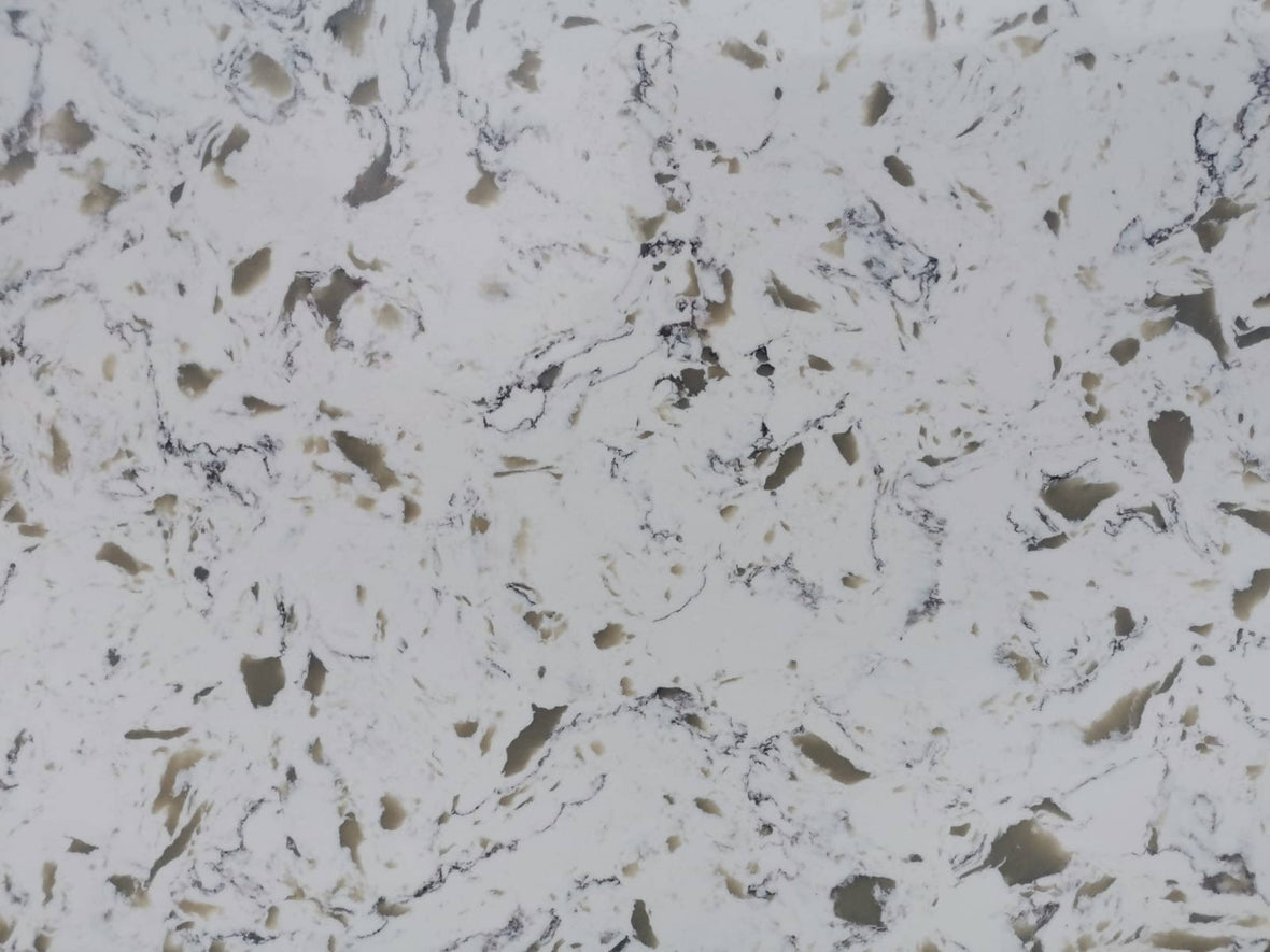Marbella Quartz Available in UK | White Worktop | www.work-tops.com