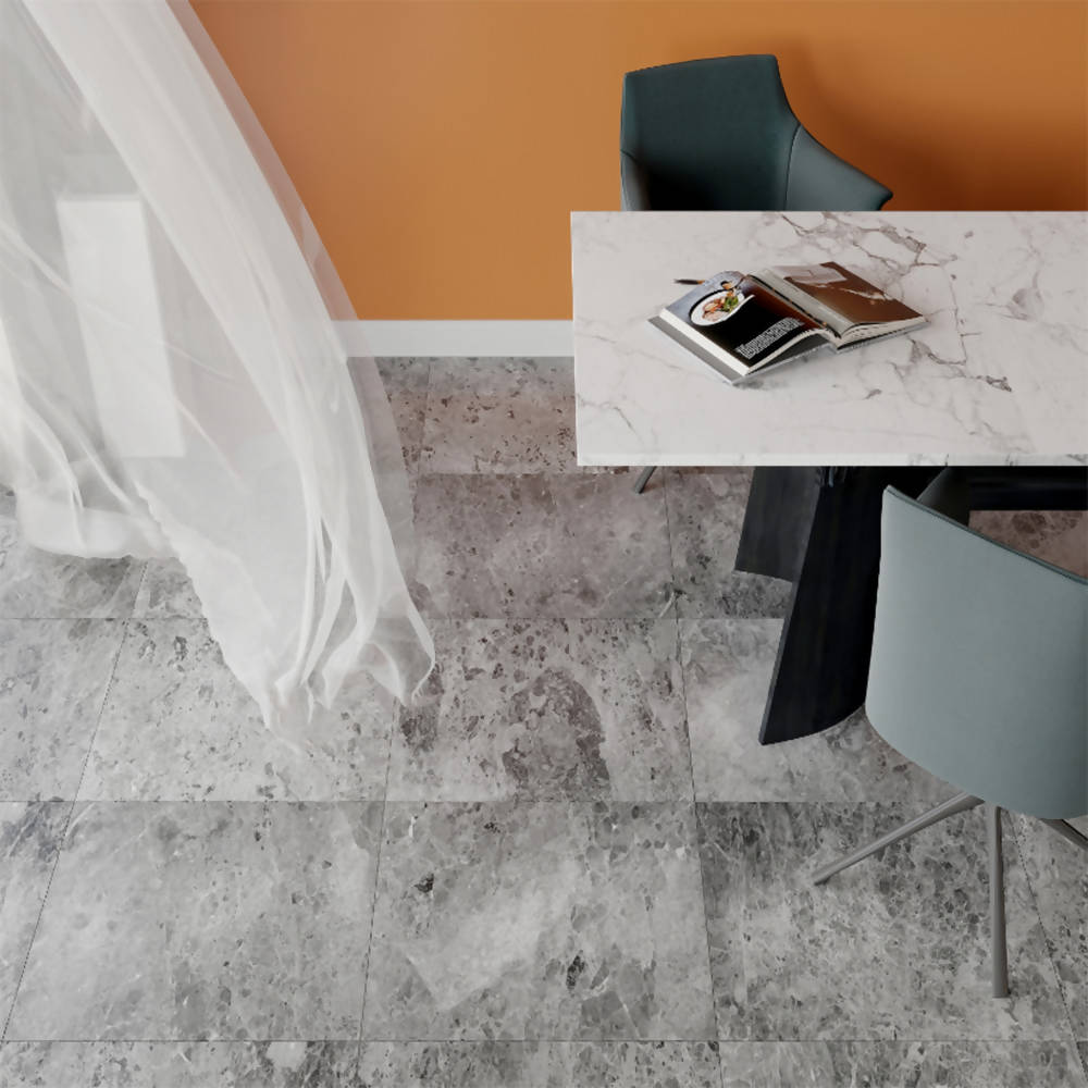 SILVER MOON MARBLE TILES | Grey Marble Tiles | www.work-tops.com