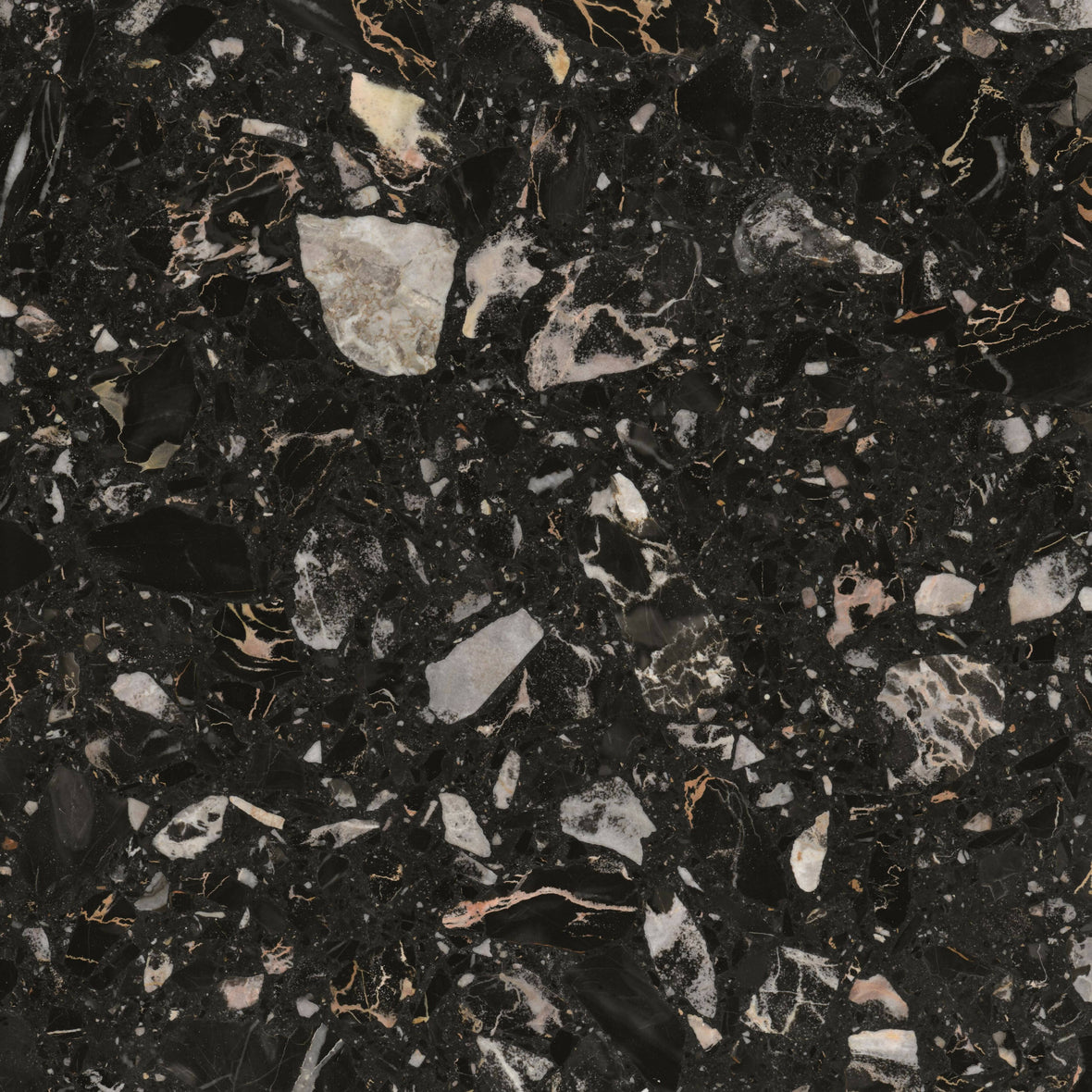 Nero Portoro Terrazzo UK | Sustainable Worktop | www.work-tops.com