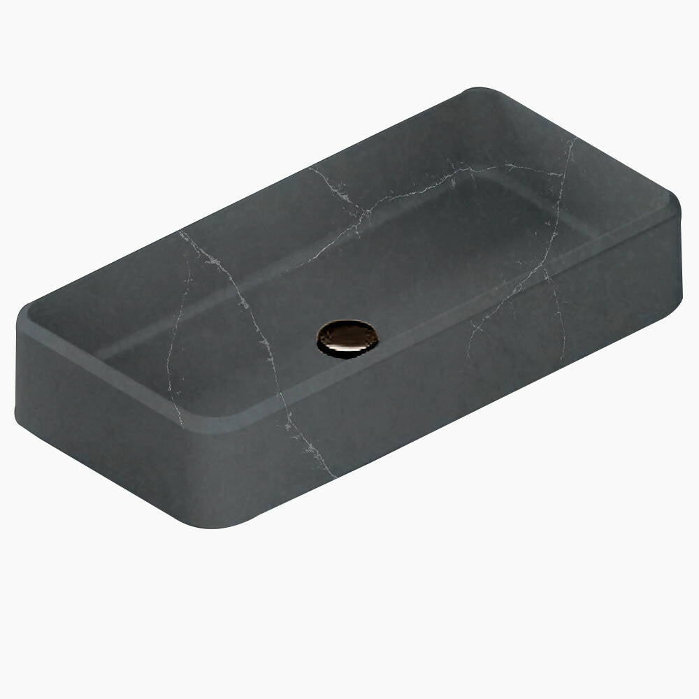 Charcoal Soapstone Integrity Washbasins Available in the UK | Grey bla ...