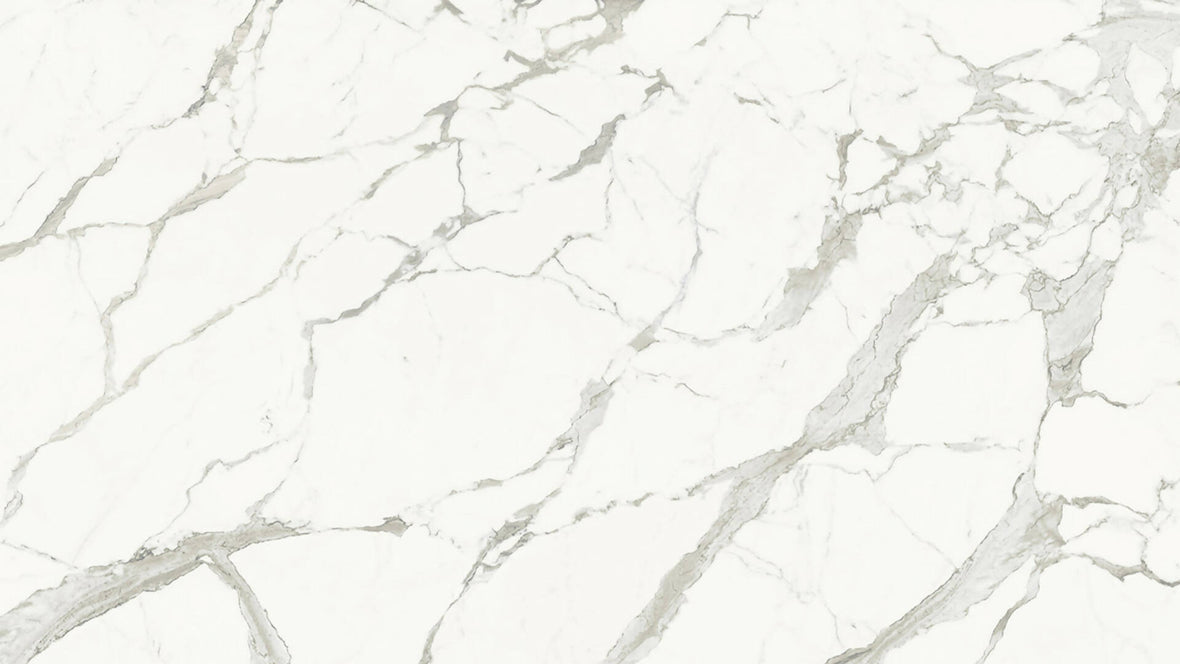 Calacatta Light Porcelain UK | Marble-effect Worktop | www.work-tops.com