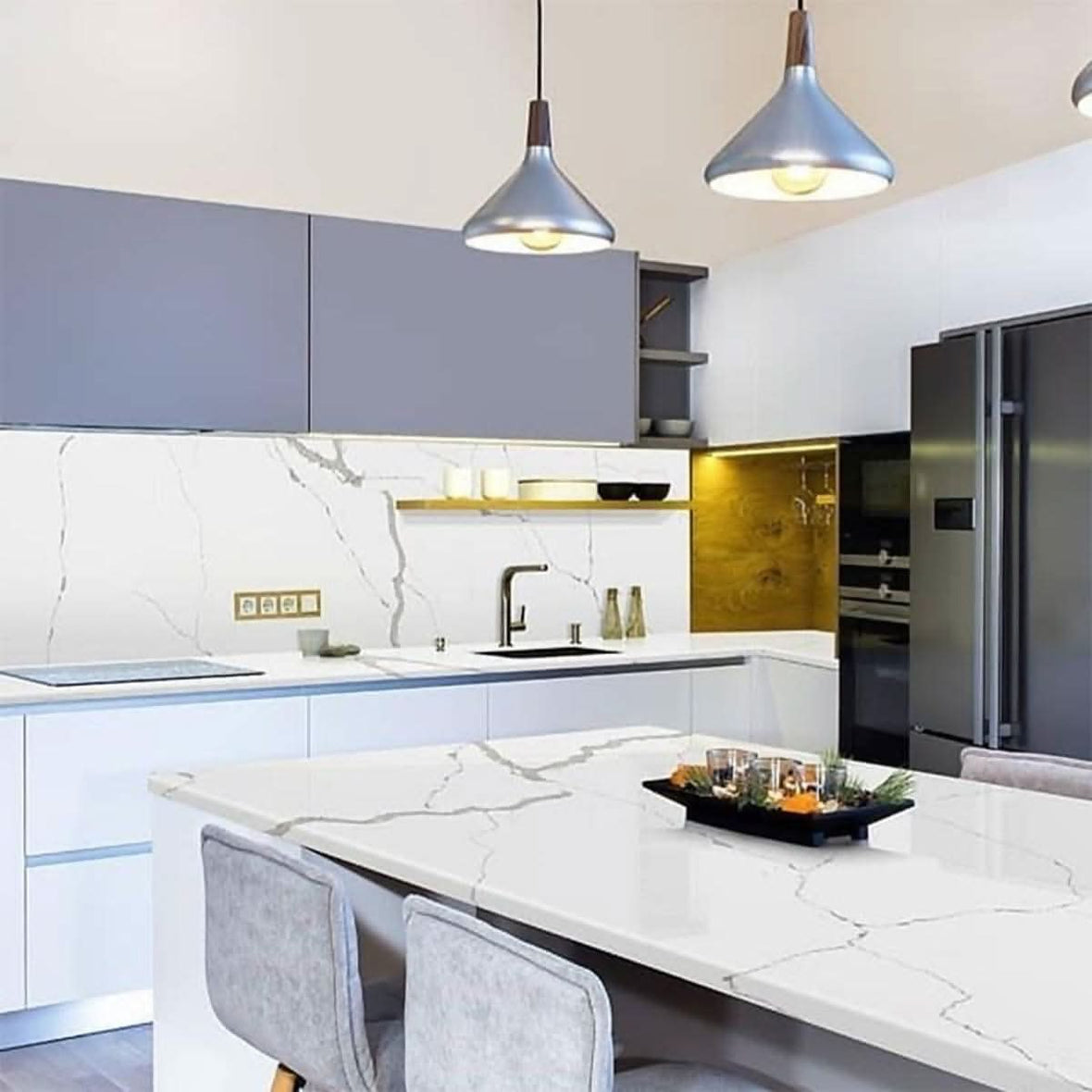Lincoln Quartz for sale in UK | White Quartz | www.work-tops.com