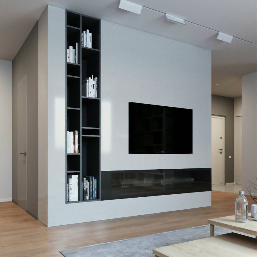 Pacific White Quartz Available In UK | Dark Grey Quartz | www.work-tops.com