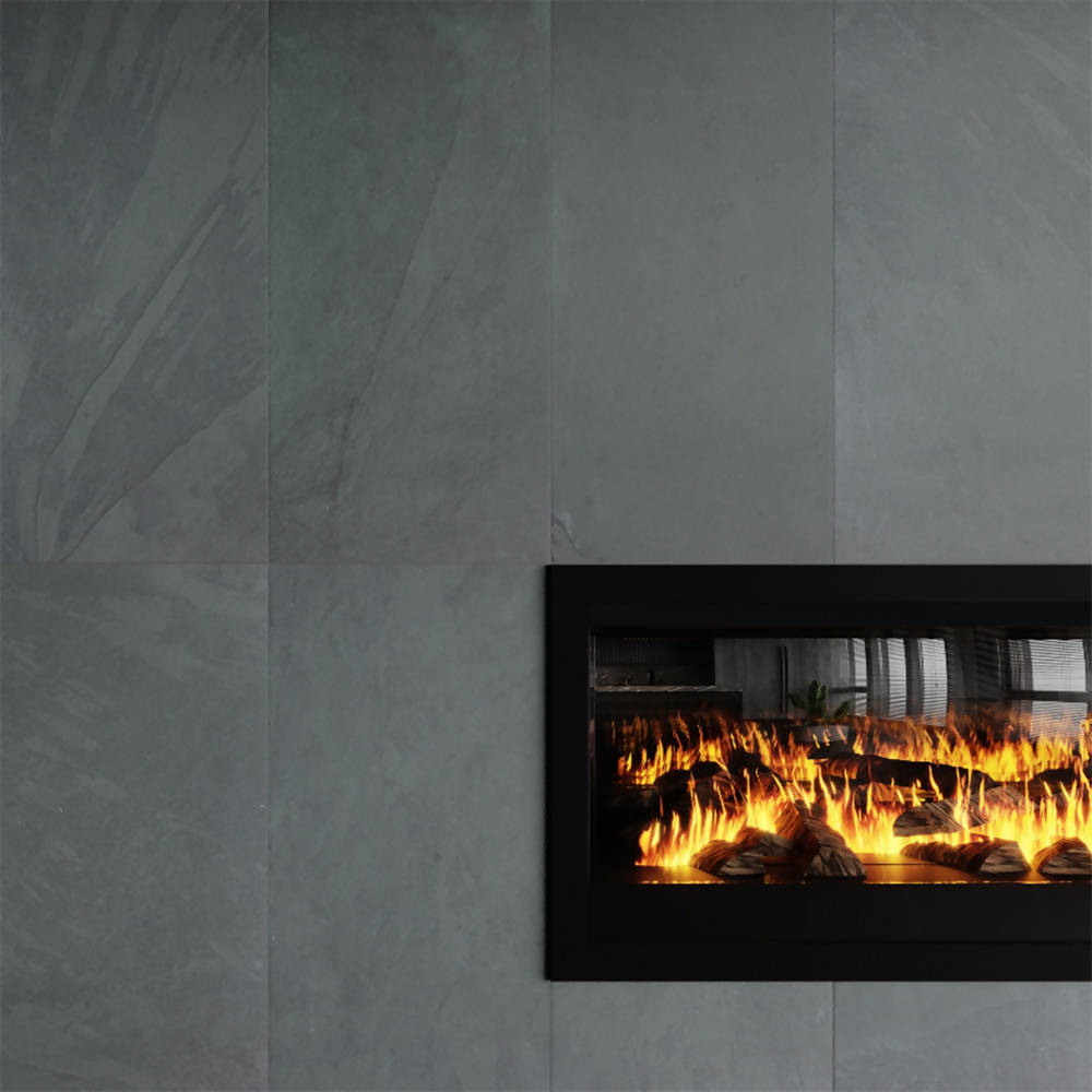 BRAZILIAN GREY CALIBRATED RIVEN SLATE TILES | www.work-tops.com