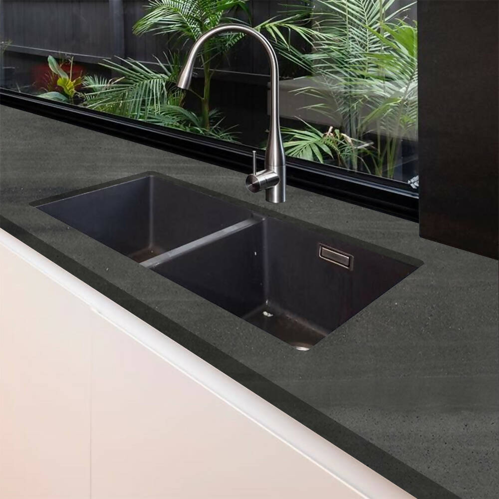 Basalt Black Porcelain UK | Low Maintenance Worktop | www.work-tops.com