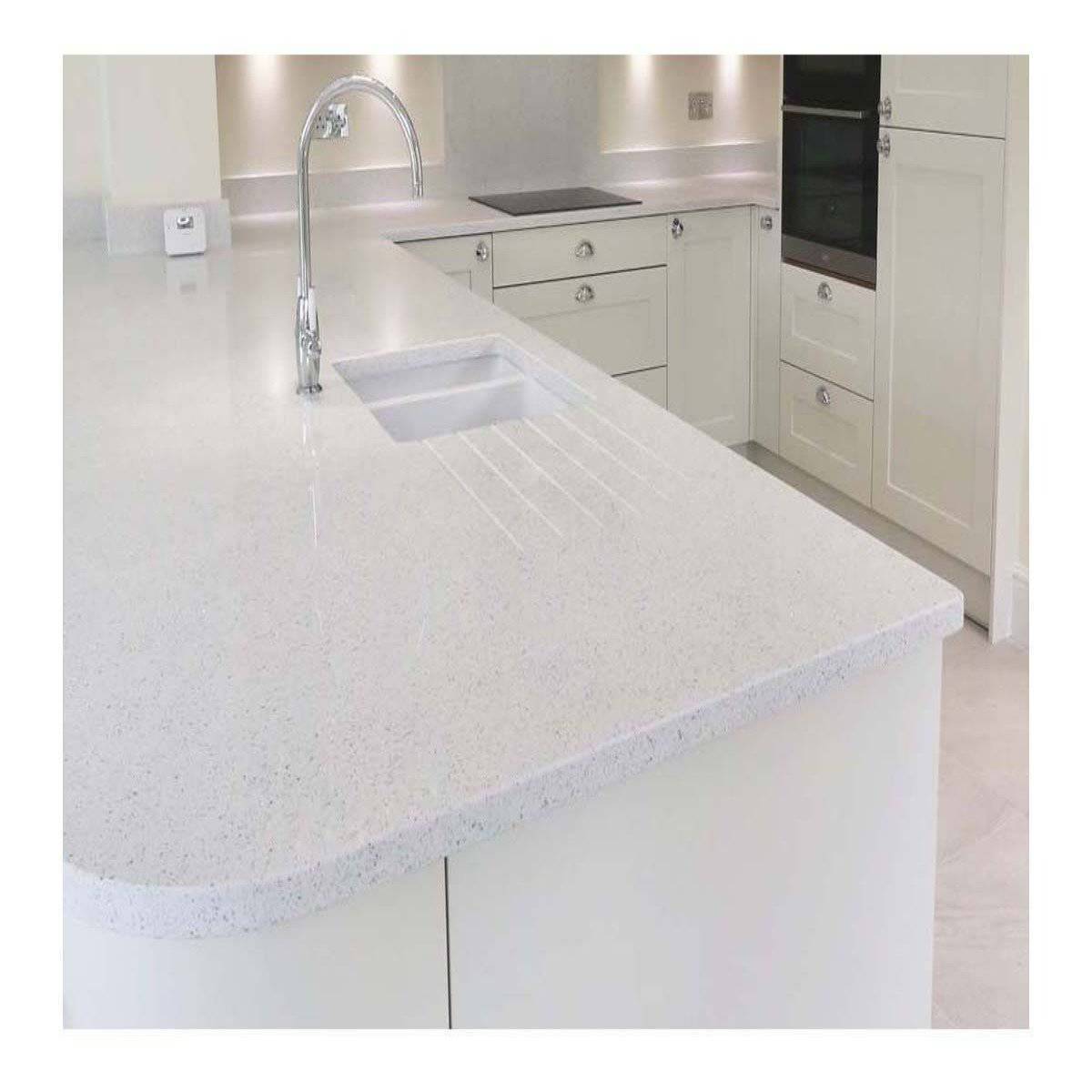 White Galaxy Quartz available in UK| White Quartz | www.work-tops.com