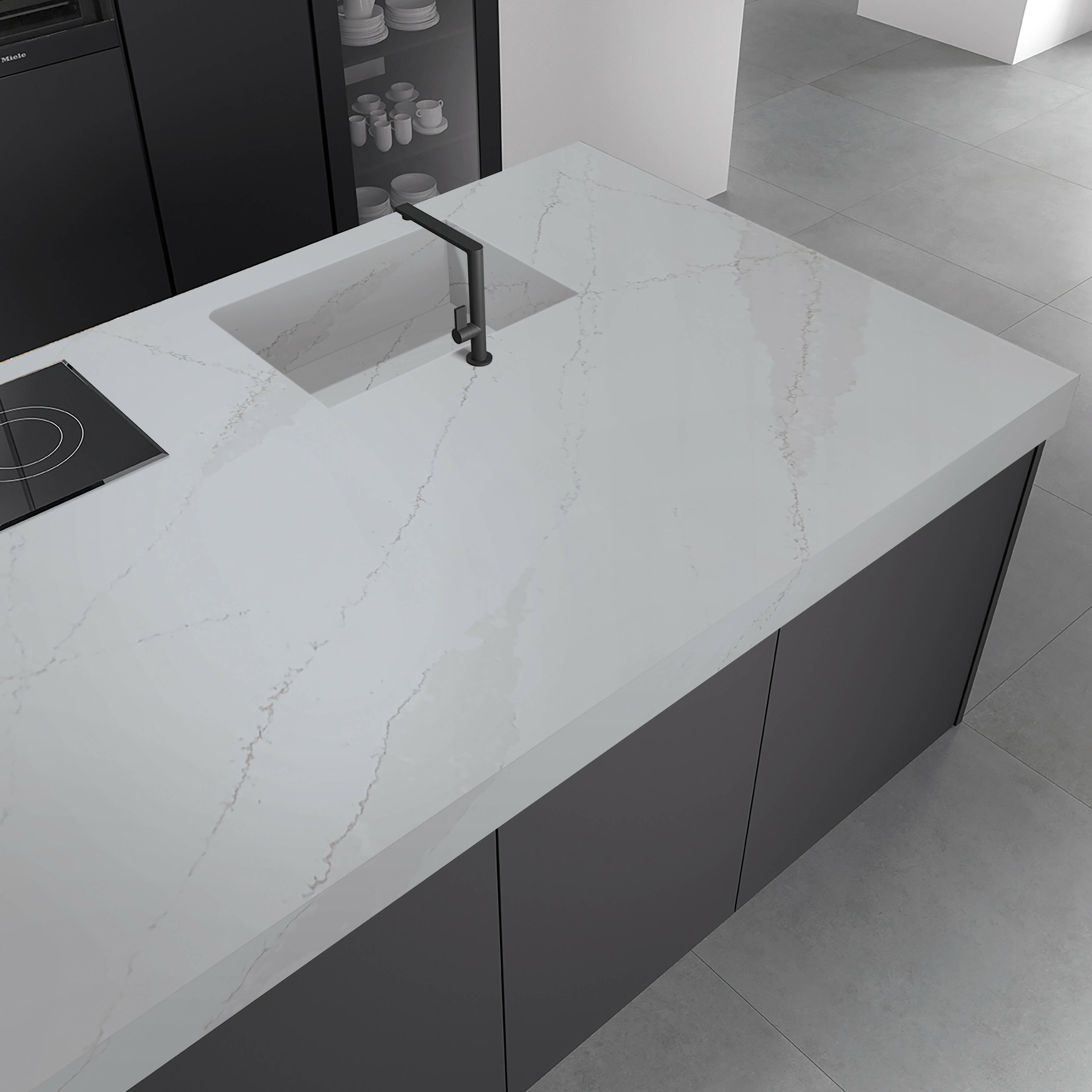 785 - Calacatta Magnificio Quartz Available In UK | White Quartz